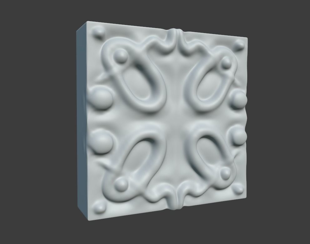 Square relief 3D Print model free 3D model 3D printable | CGTrader