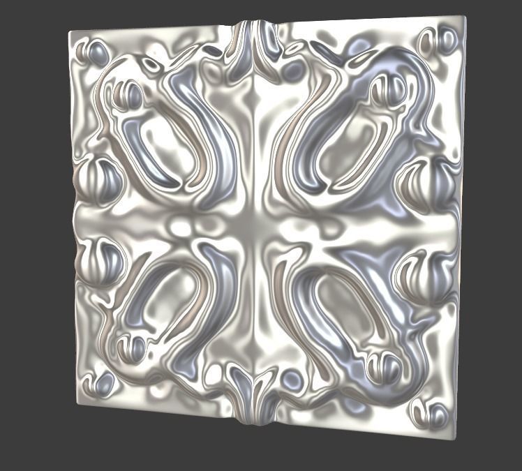 Square relief 3D Print model free 3D model 3D printable | CGTrader