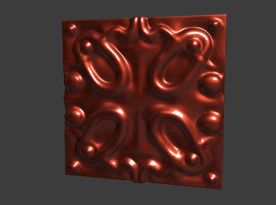 Square relief 3D Print model free 3D model 3D printable | CGTrader