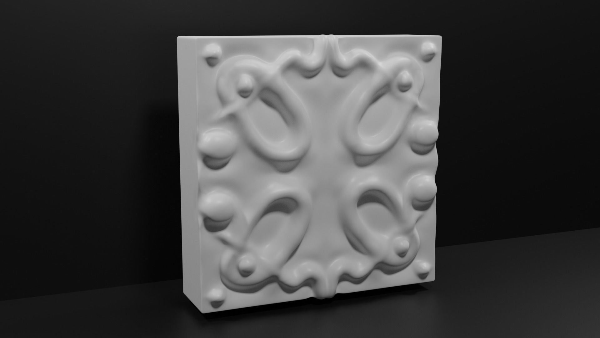 Square relief 3D Print model free 3D model 3D printable | CGTrader