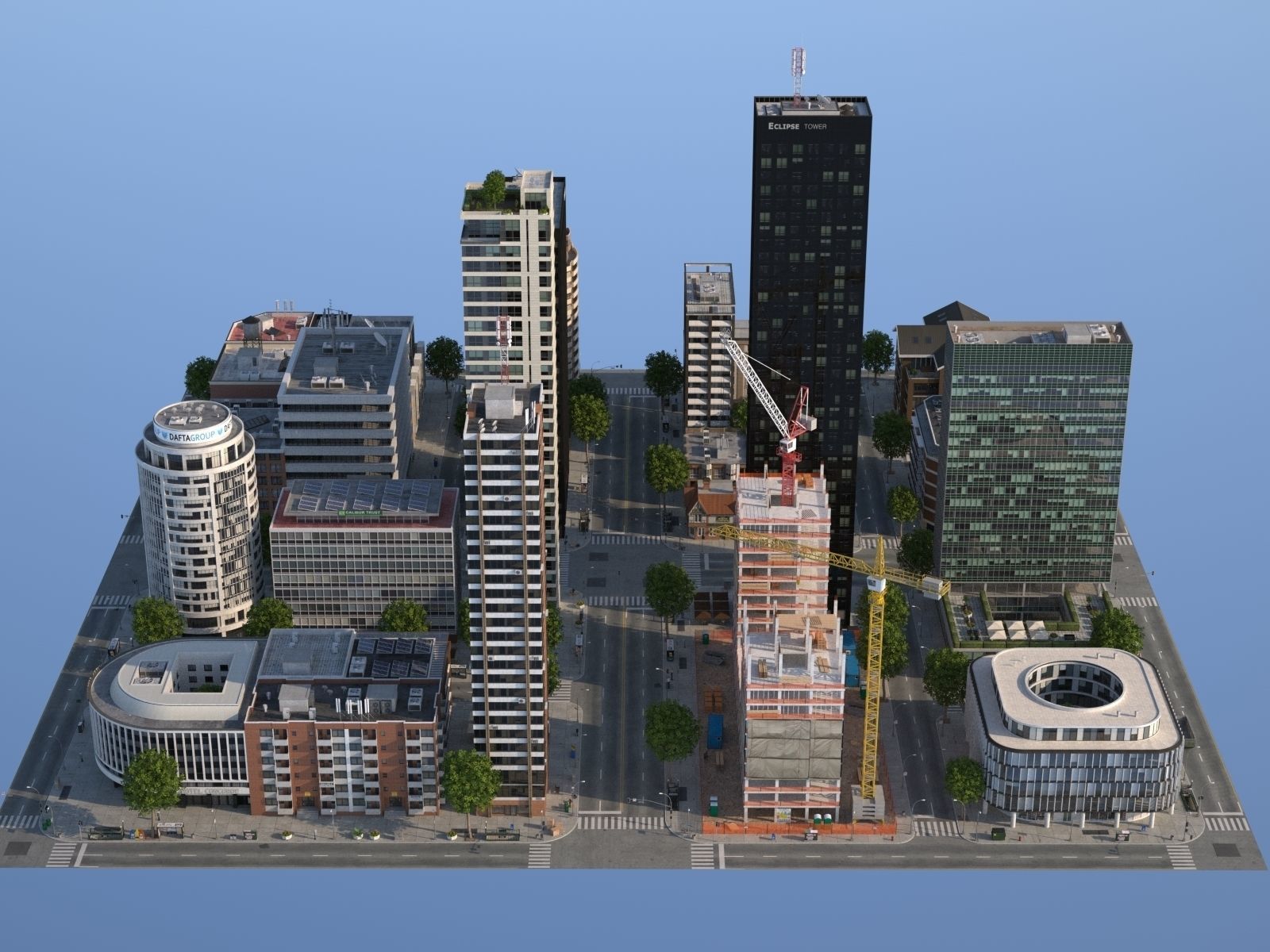 3D model City KC9 VR / AR / low-poly | CGTrader