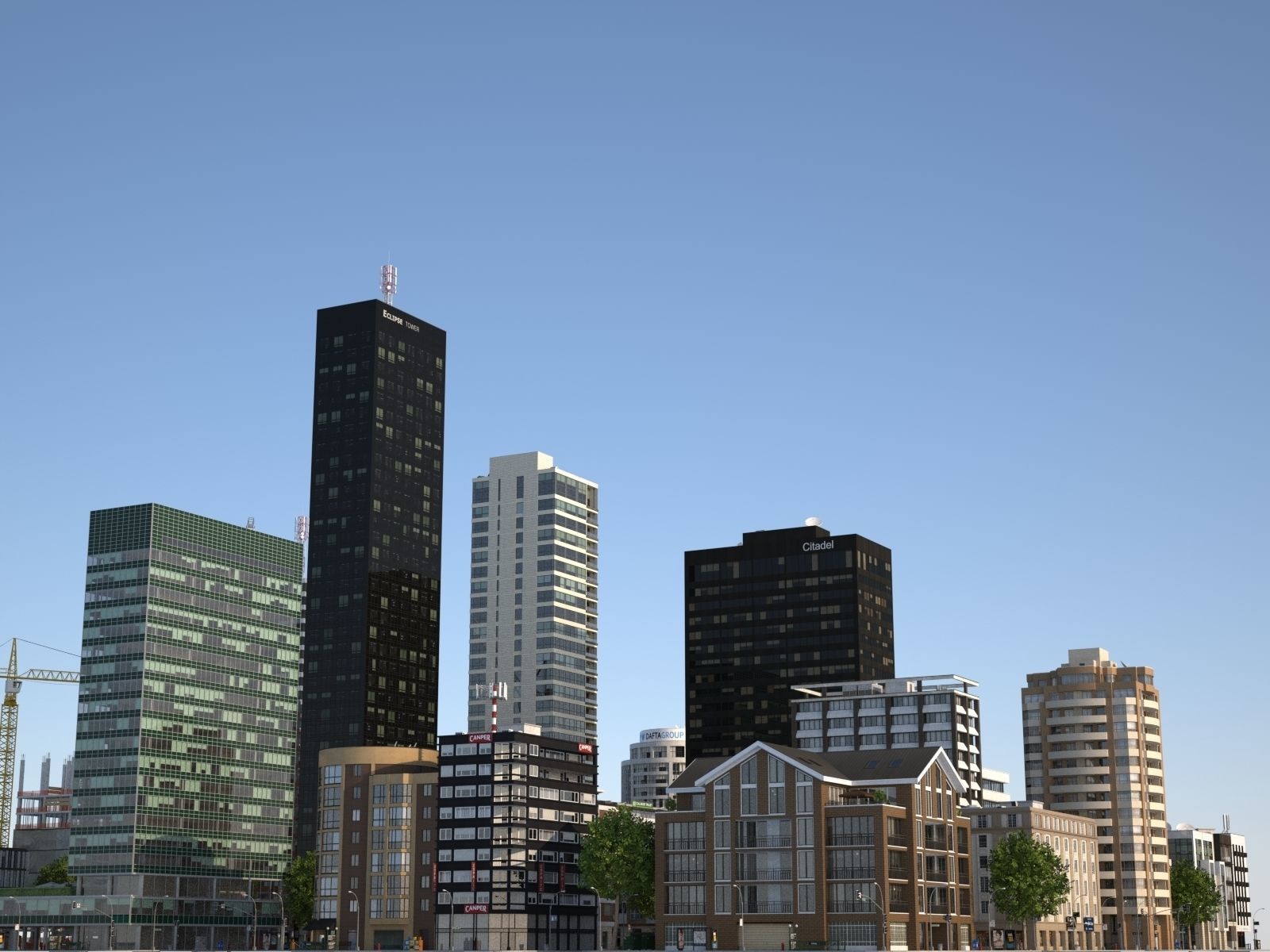 3D model City KC9 VR / AR / low-poly | CGTrader