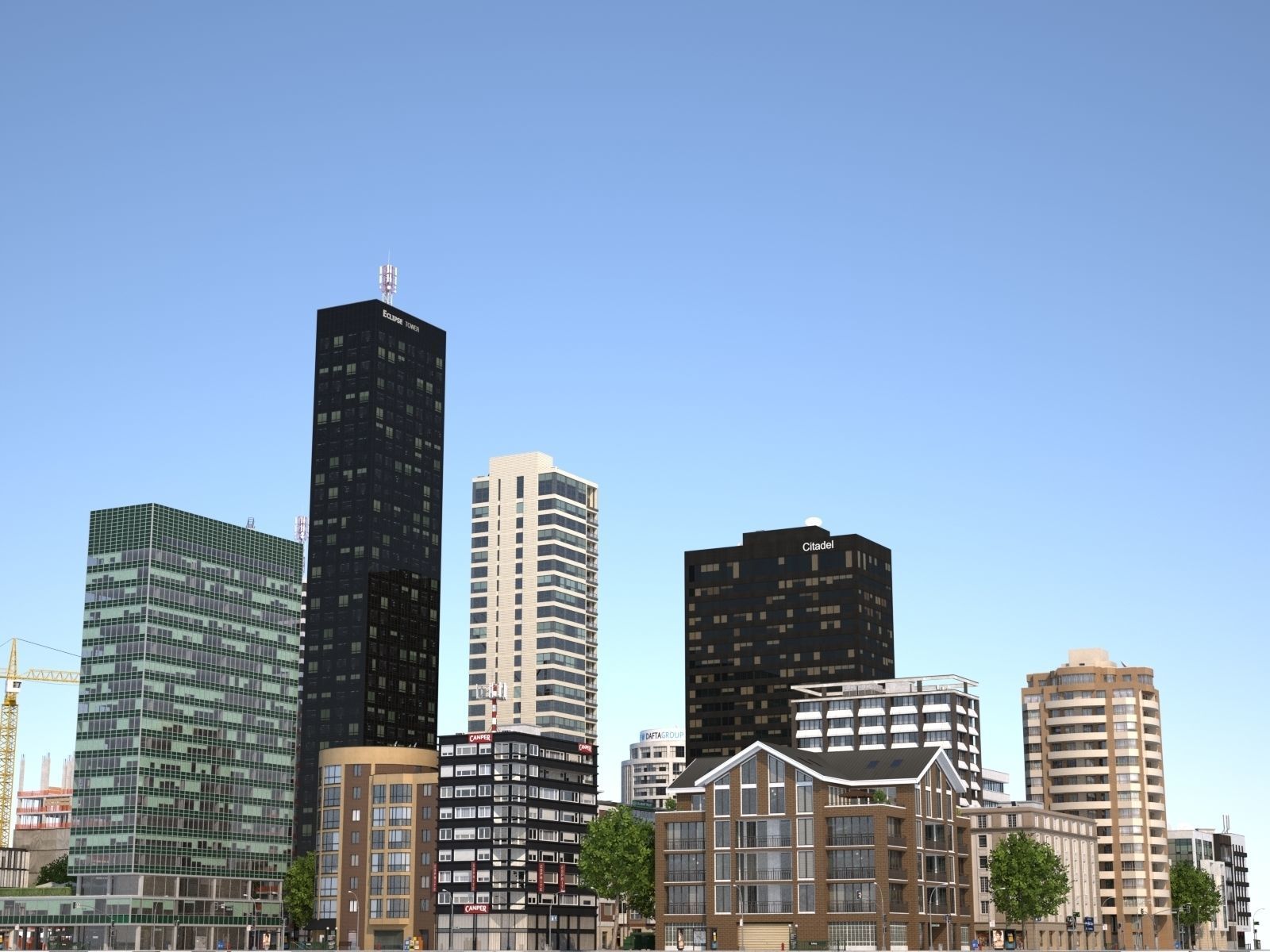 3D model City KC9 VR / AR / low-poly | CGTrader