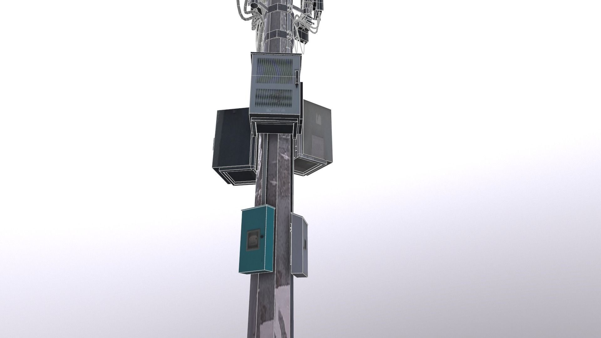 3D model Electric Poles Jammer VR / AR / low-poly | CGTrader