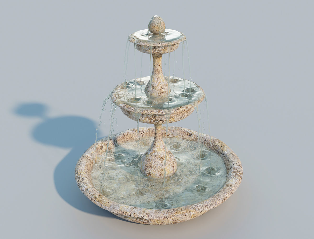 Old water fountain 3D model | CGTrader