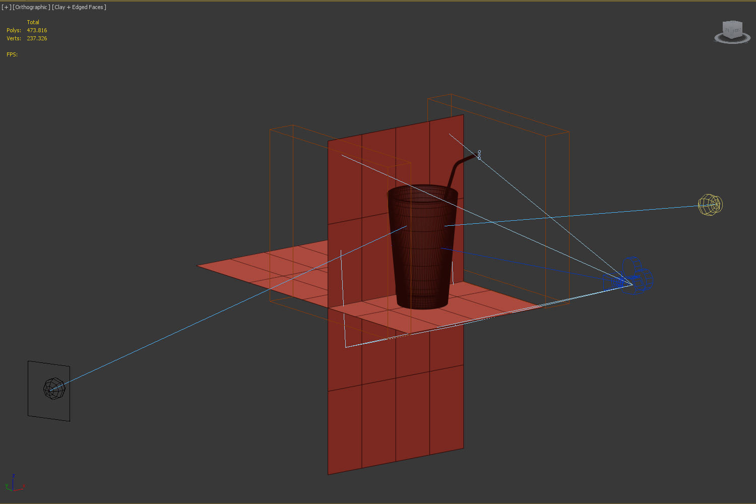 Glass of Water Render Scene 3D model | CGTrader