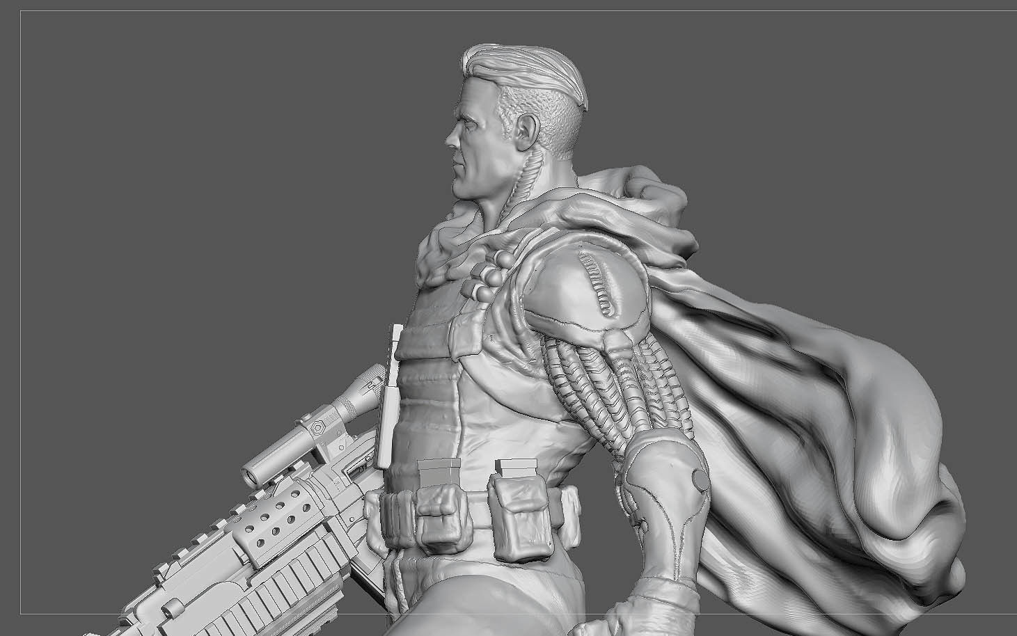 CABLE DEADPOOL MOVIE JOSH BROLIN STATUE FOR RESIN PRINTING MCU 3D model ...