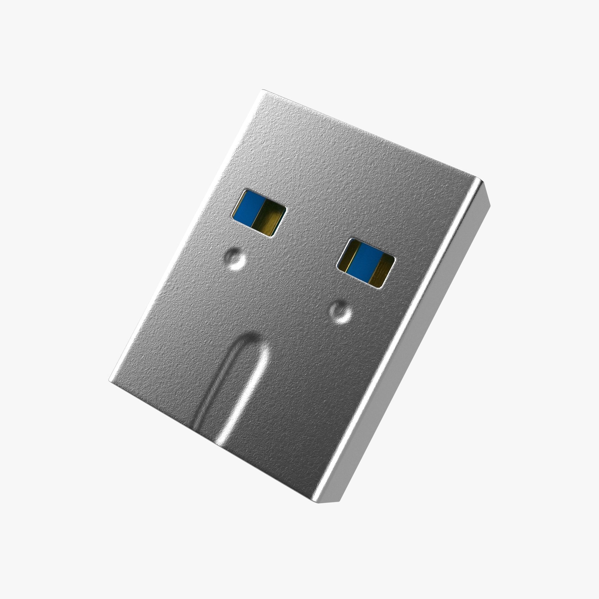 USB Male Socket with 2 set of 2K PBR Textures 3D model | CGTrader