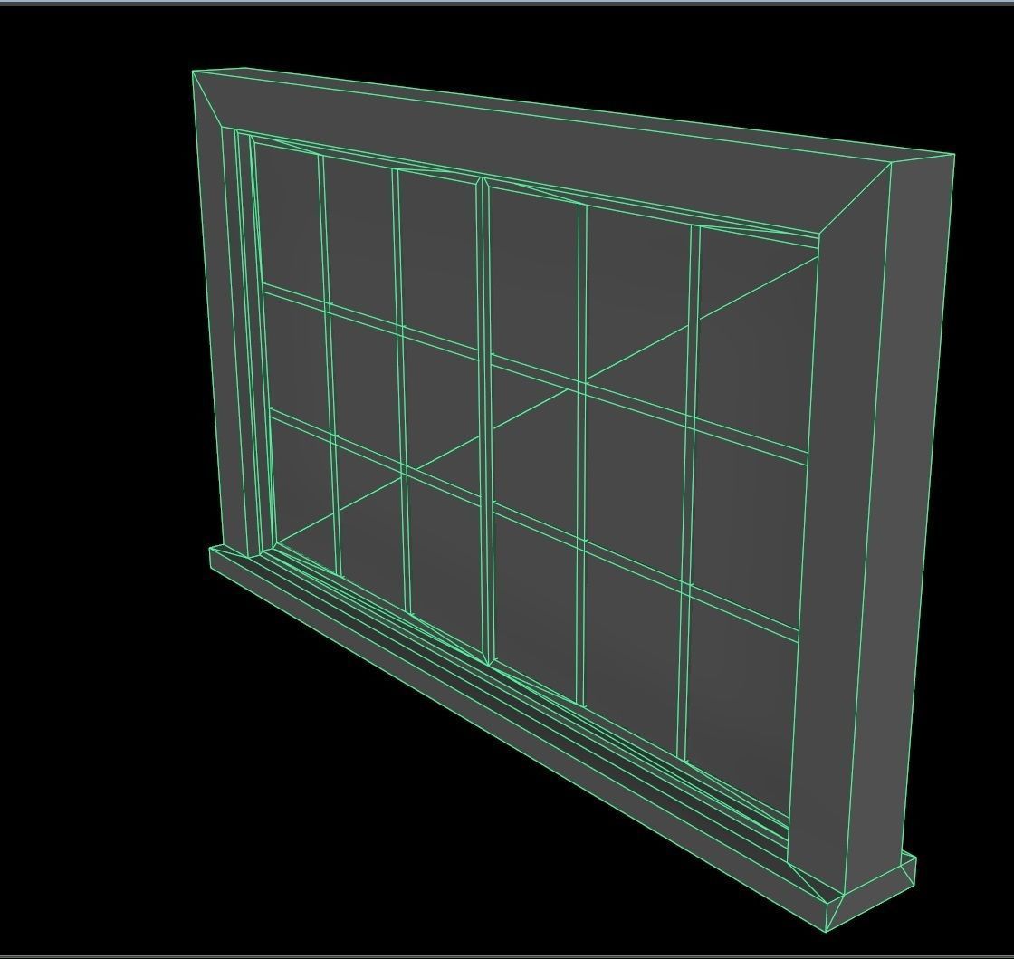 3D model Frosted window - modular VR / AR / low-poly | CGTrader