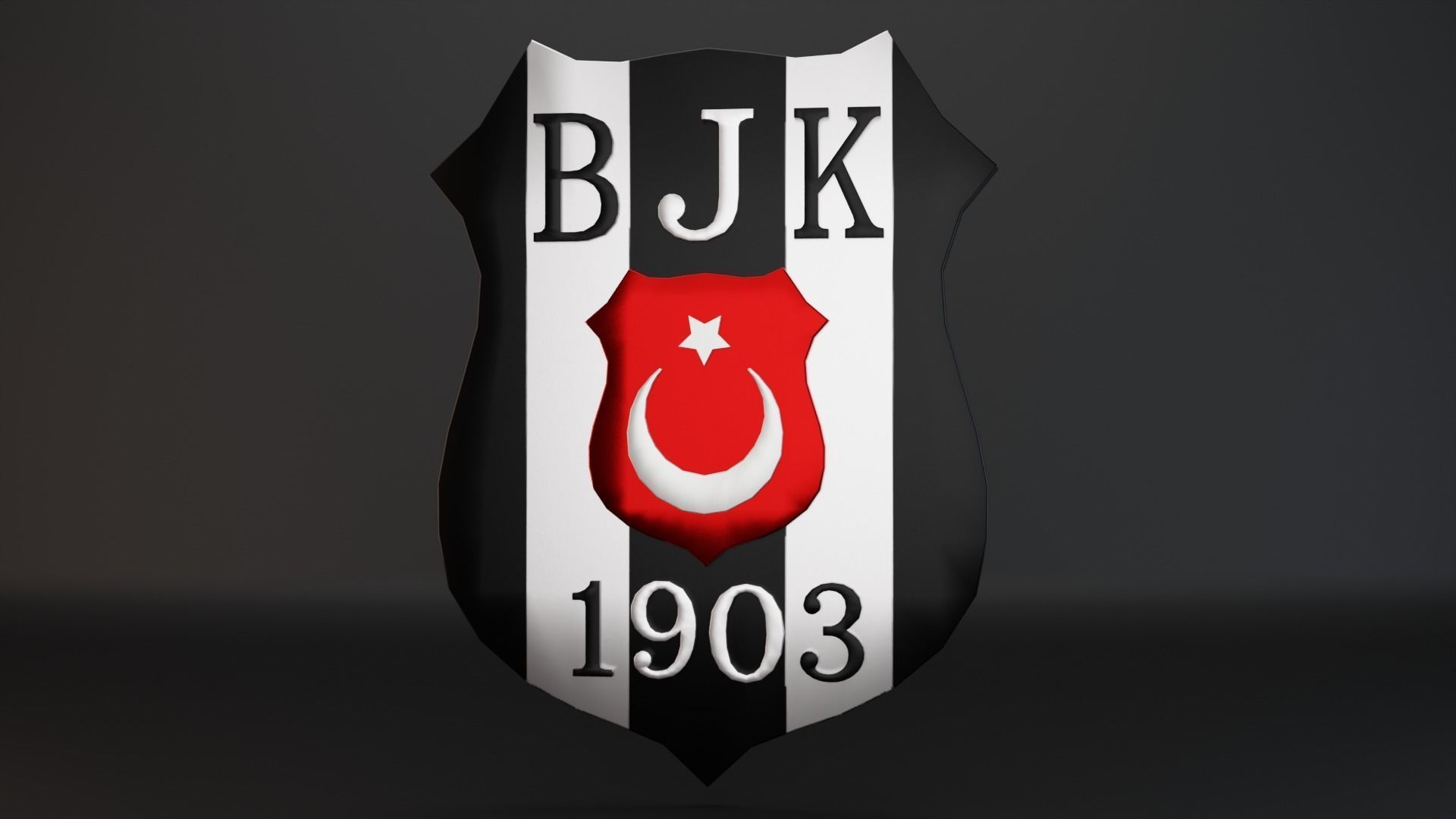 3D model BJK Logo VR / AR / low-poly | CGTrader