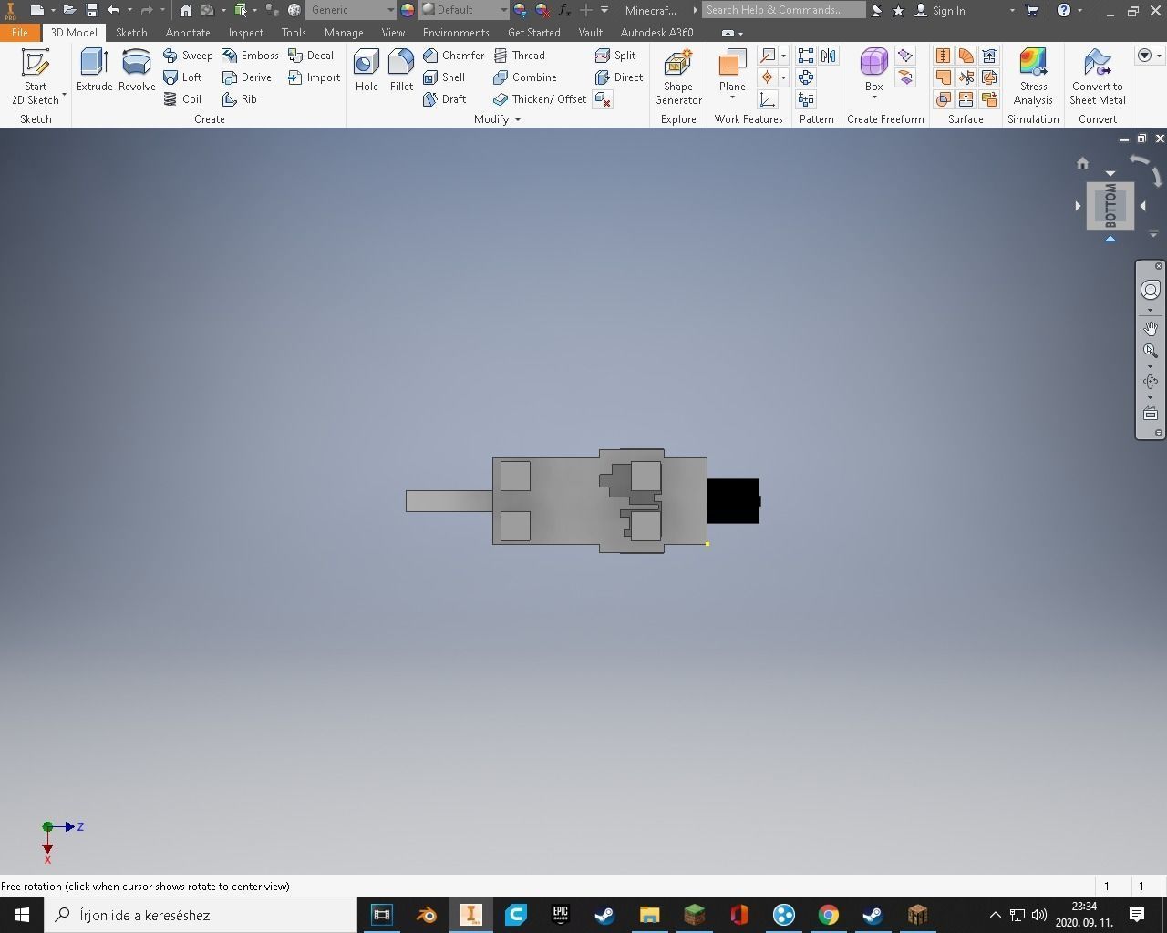 Minecraft Tamed Wolf 3D model 3D printable | CGTrader