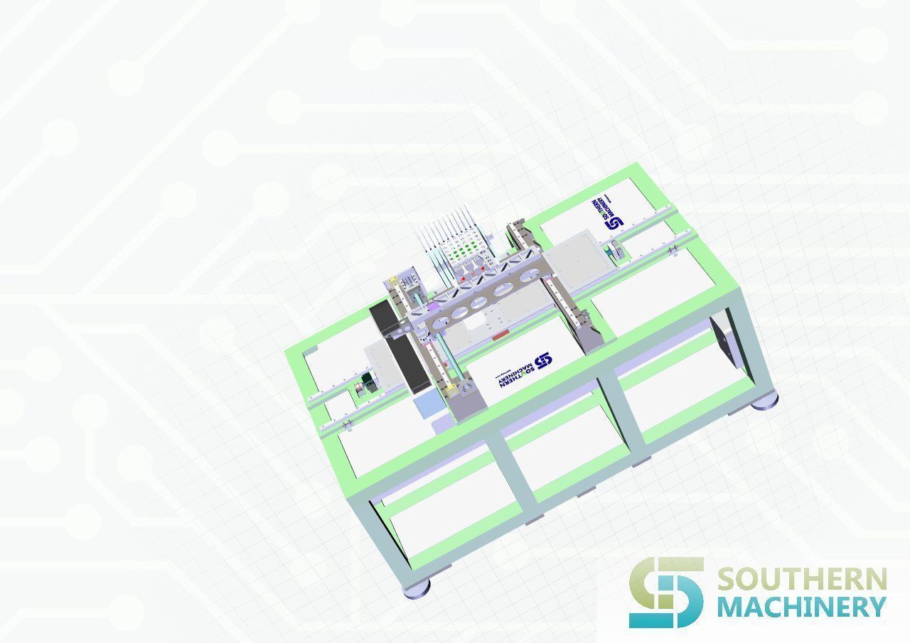 How to make LED lighting chip mounter in Smart EMS factory 3D model ...