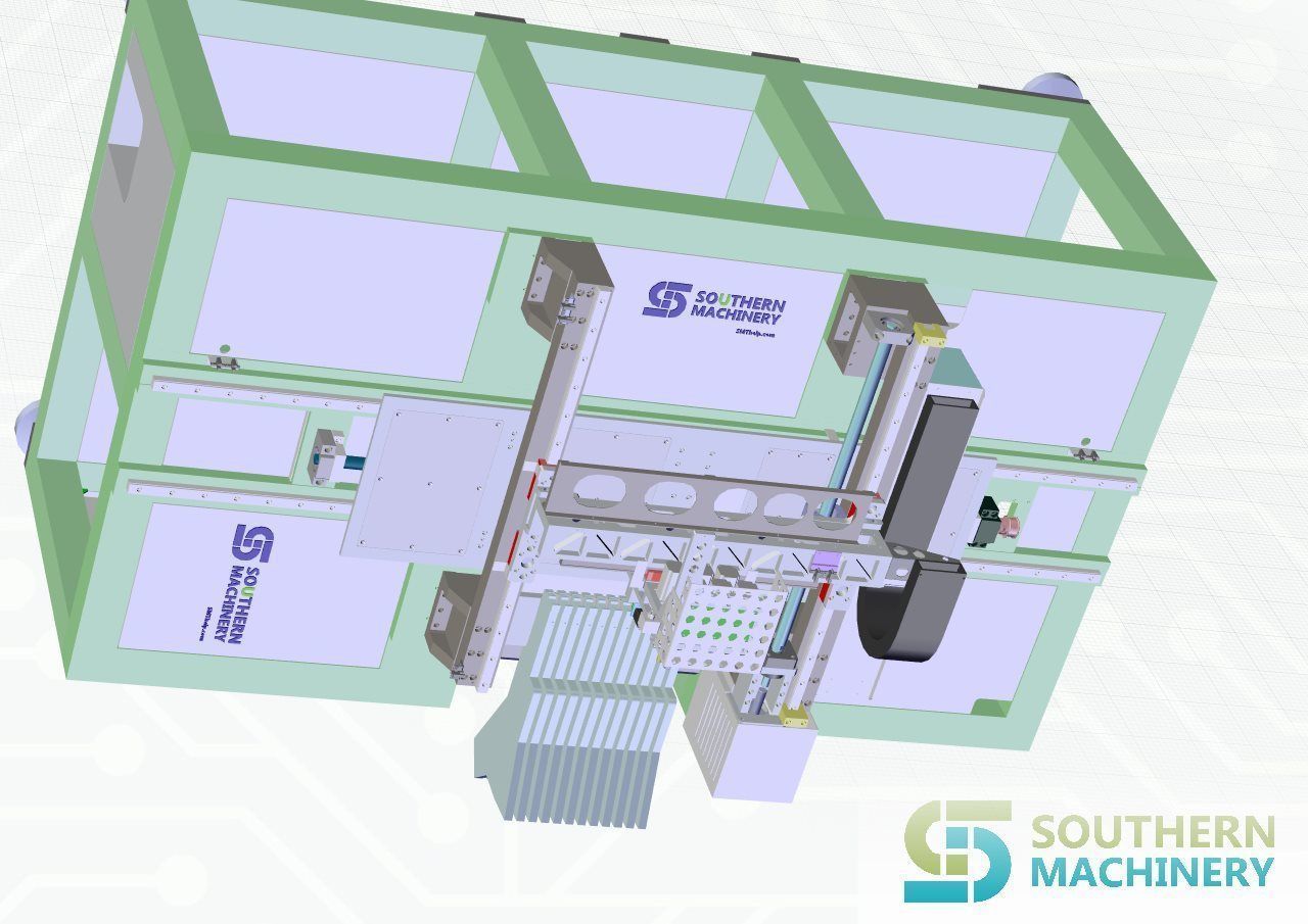 How to make LED lighting chip mounter in Smart EMS factory 3D model ...