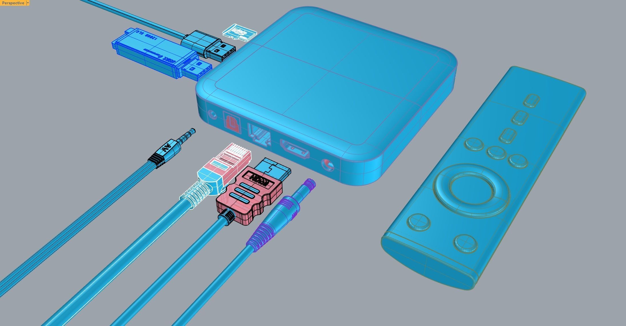 IPTV Box 3D model 3D model | CGTrader
