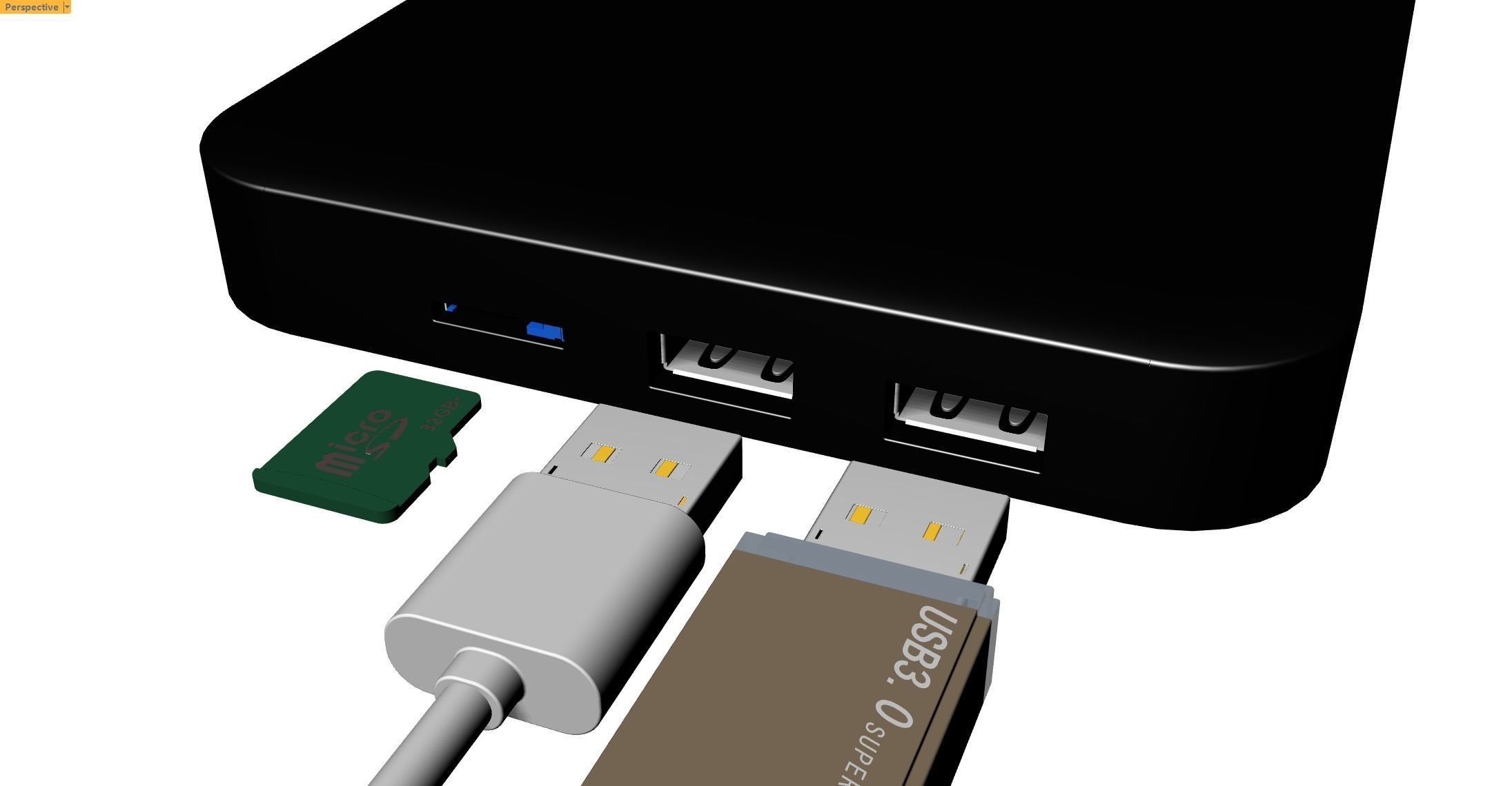 IPTV Box 3D model 3D model | CGTrader