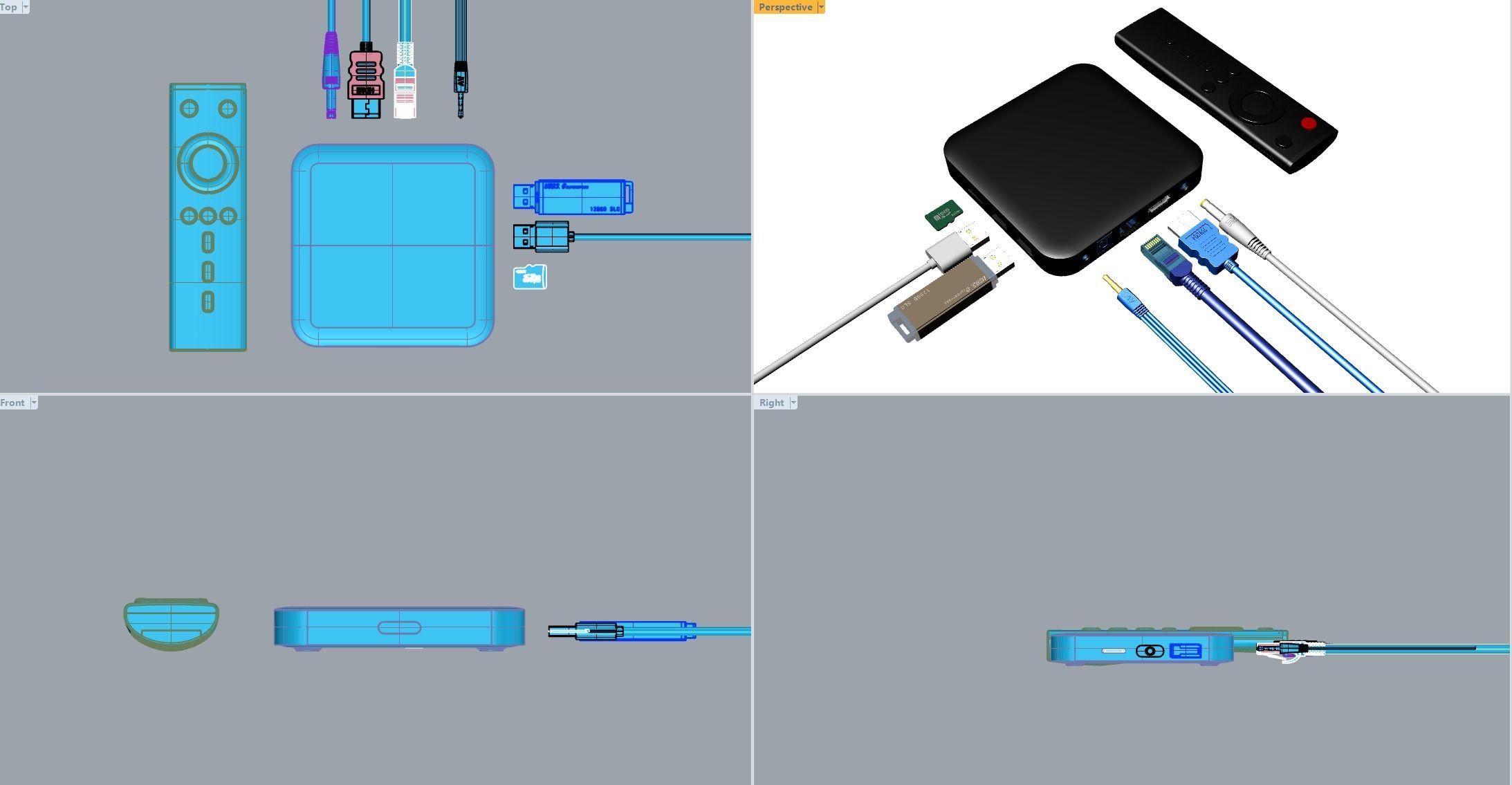IPTV Box 3D model 3D model | CGTrader