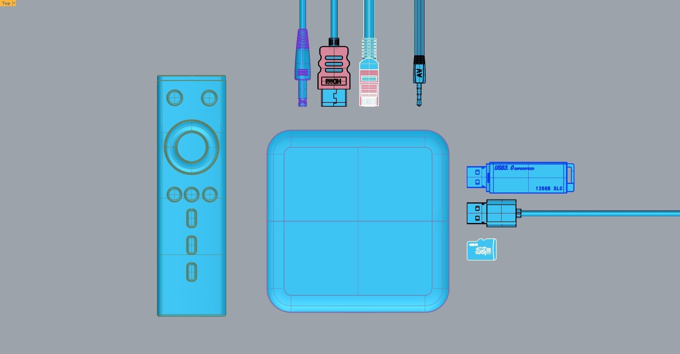 IPTV Box 3D model 3D model | CGTrader