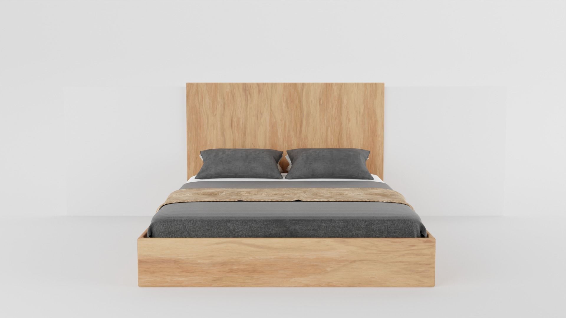 Simple bed free 3D model | CGTrader