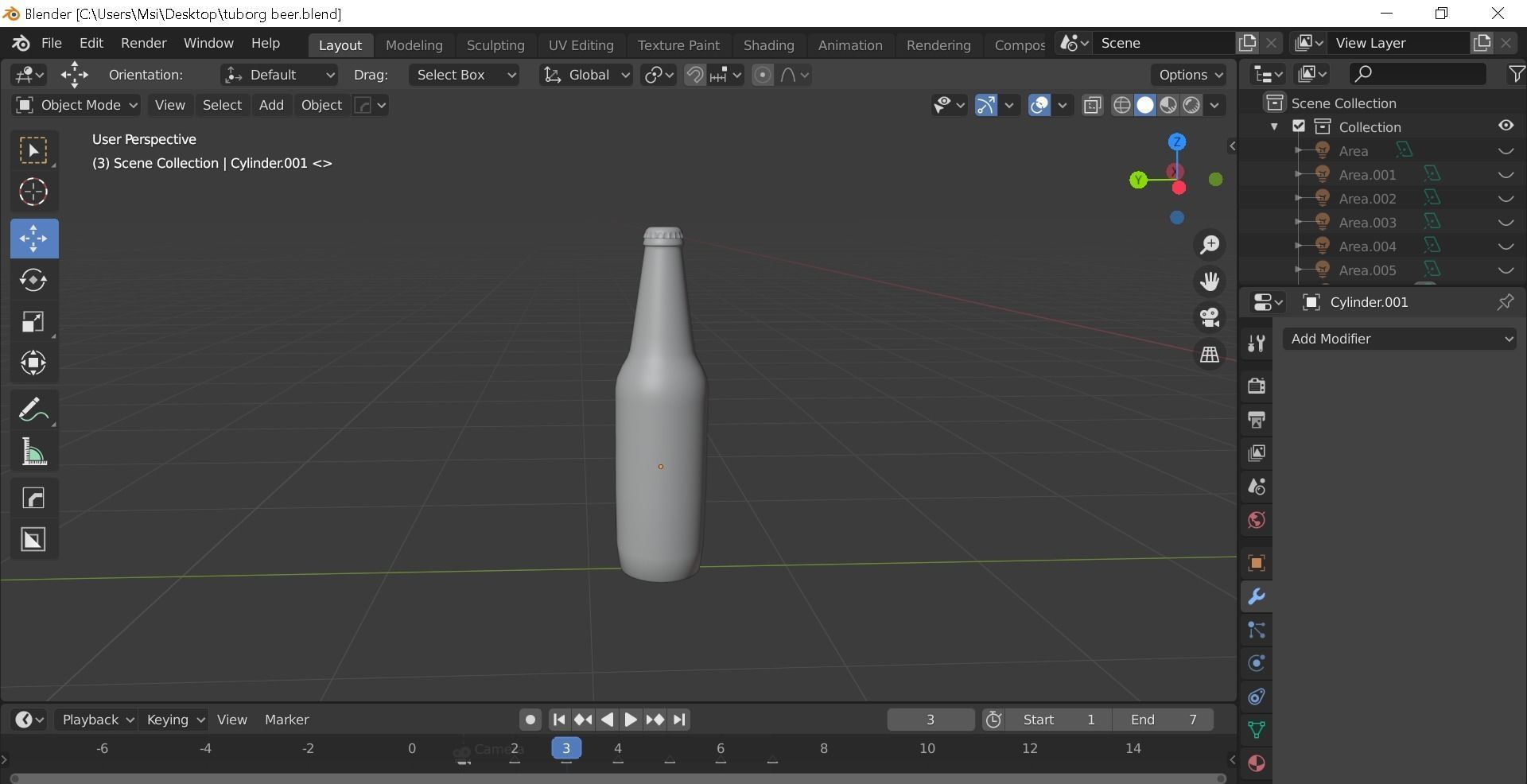 tuborg beer 3D model | CGTrader