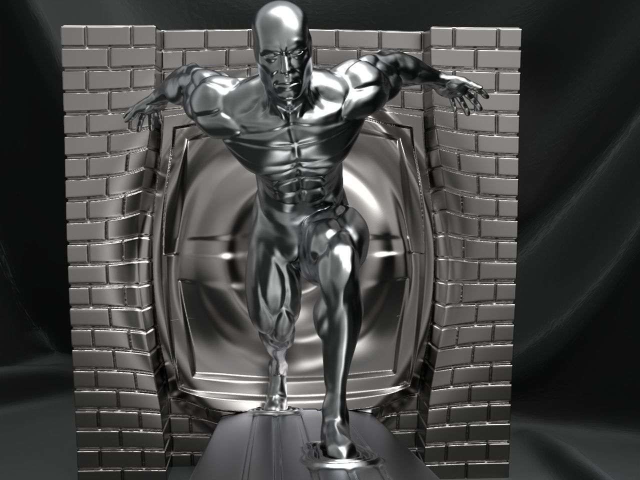 Silver Surfer 3d model 3D model 3D printable | CGTrader