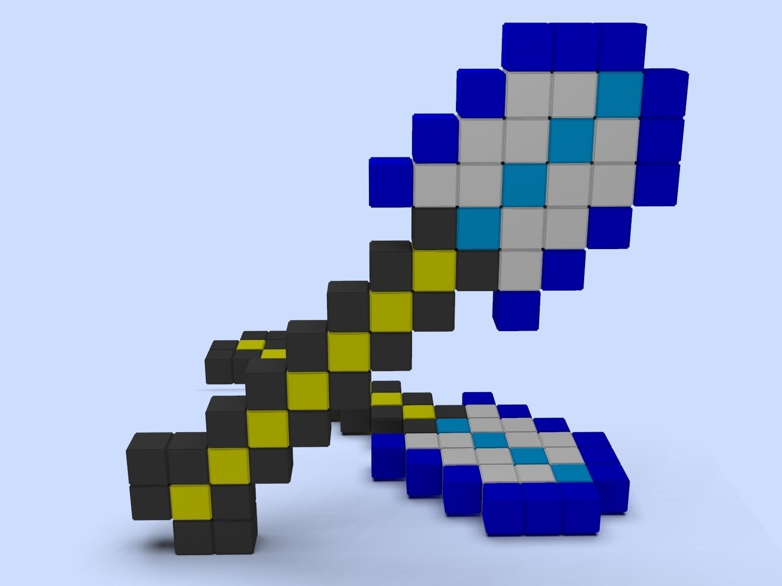 Minecraft shovel cosplay 3d printed model for 3D printing 3D model 3D ...