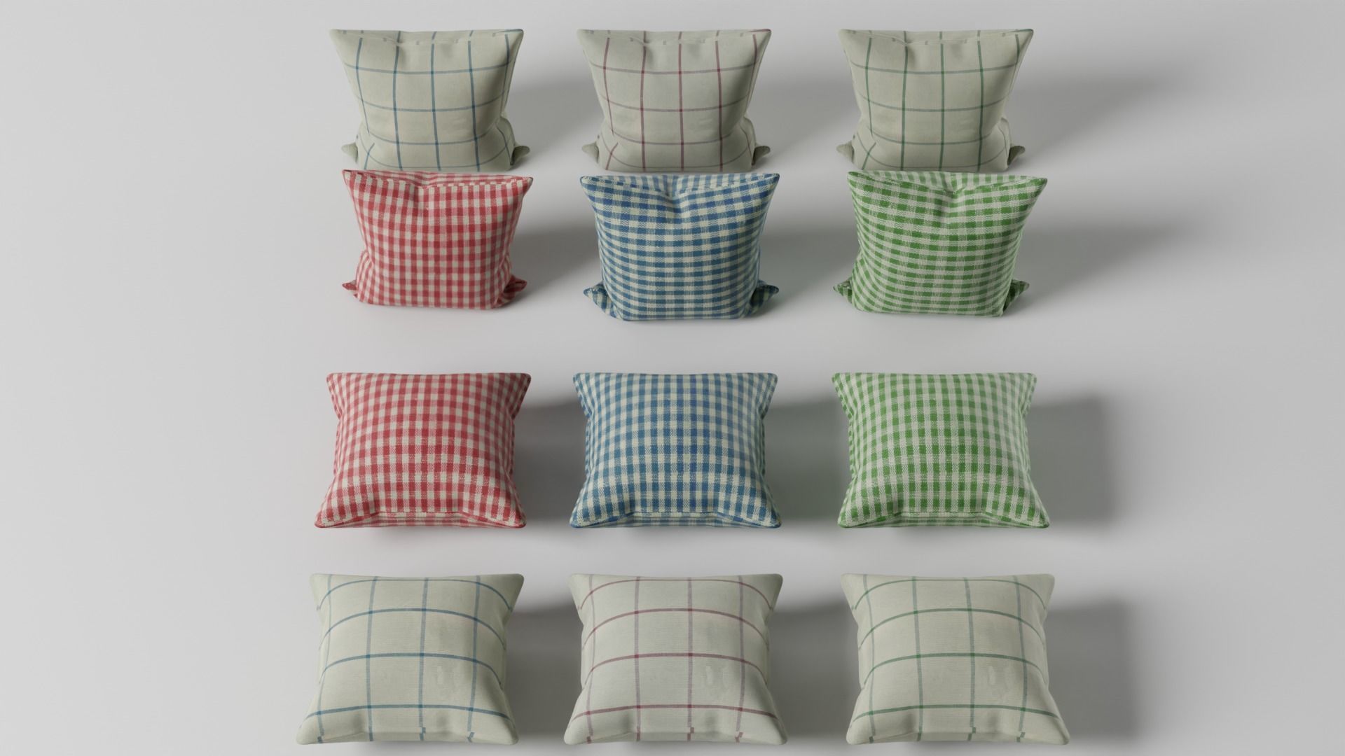 24 Pillows pack free 3D model | CGTrader