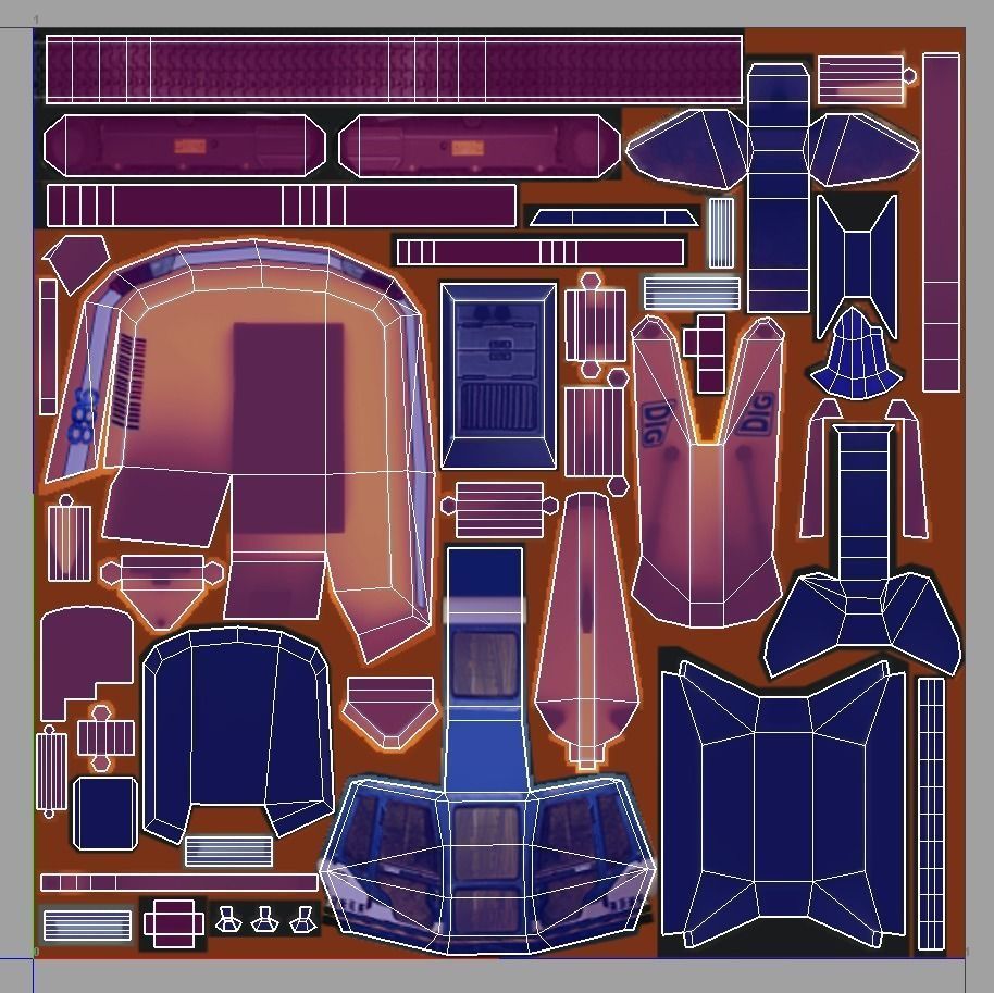 3D model Digger - low poly orange excavator VR / AR / low-poly | CGTrader