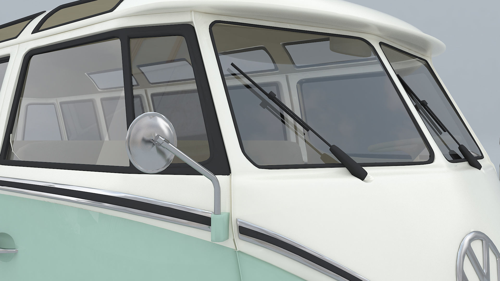 3D Model of a VW Samba T1 3D model | CGTrader