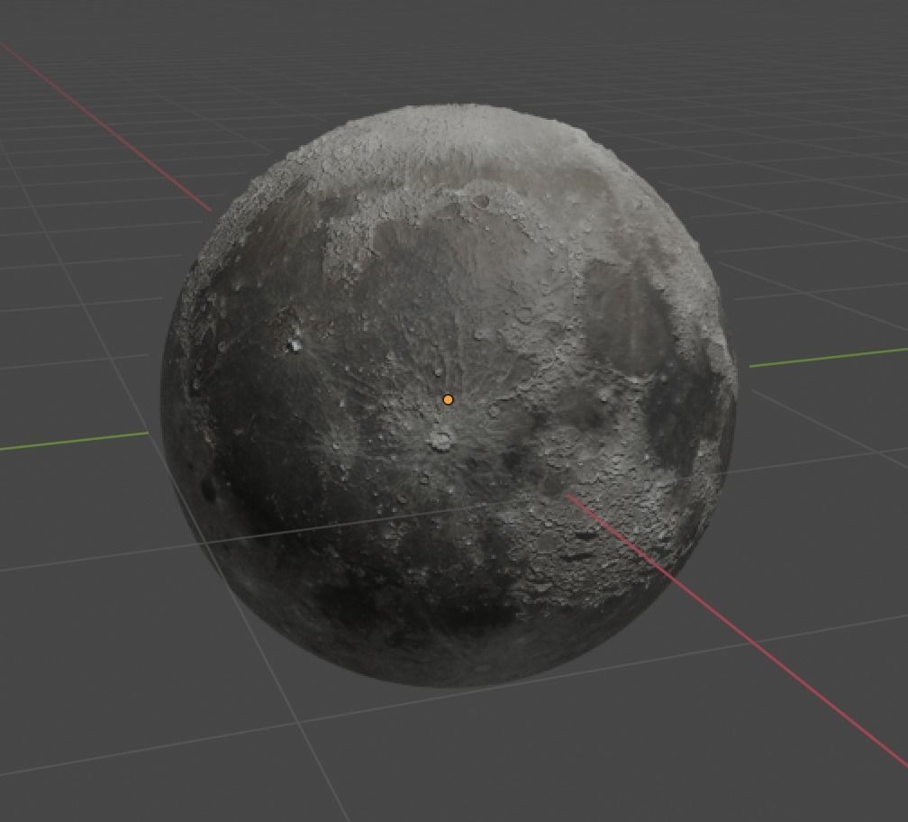 Photorealistic Moon 3D model | CGTrader