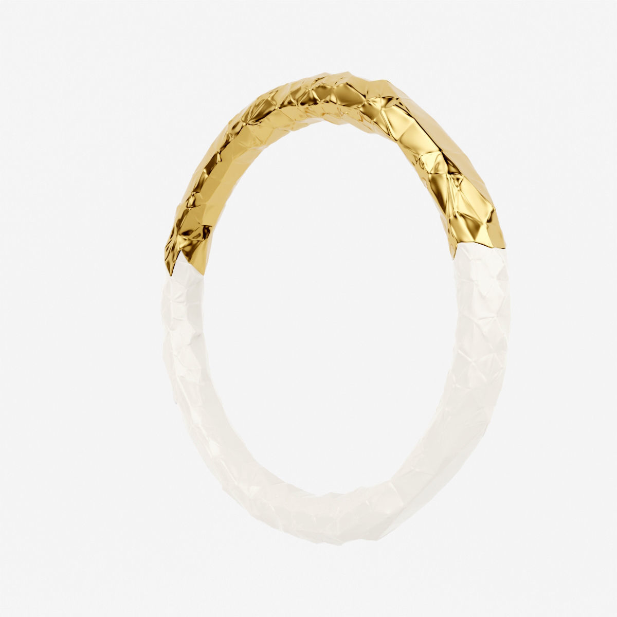 Enamel and Gold Plated Bangle 3D model | CGTrader