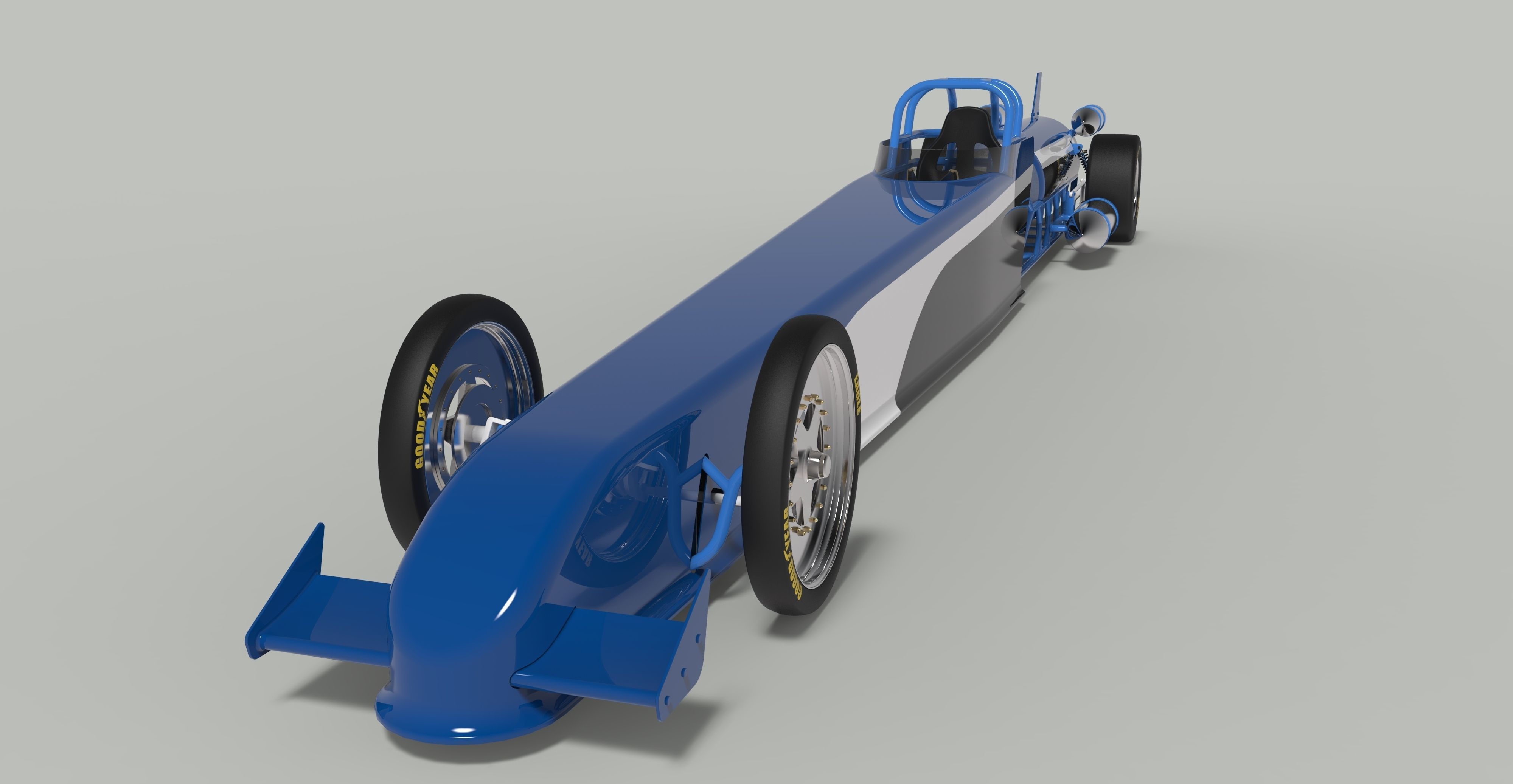 Jet dragster 3D Model .obj .stl .ige .igs .iges .mtl - CGTrader.com
