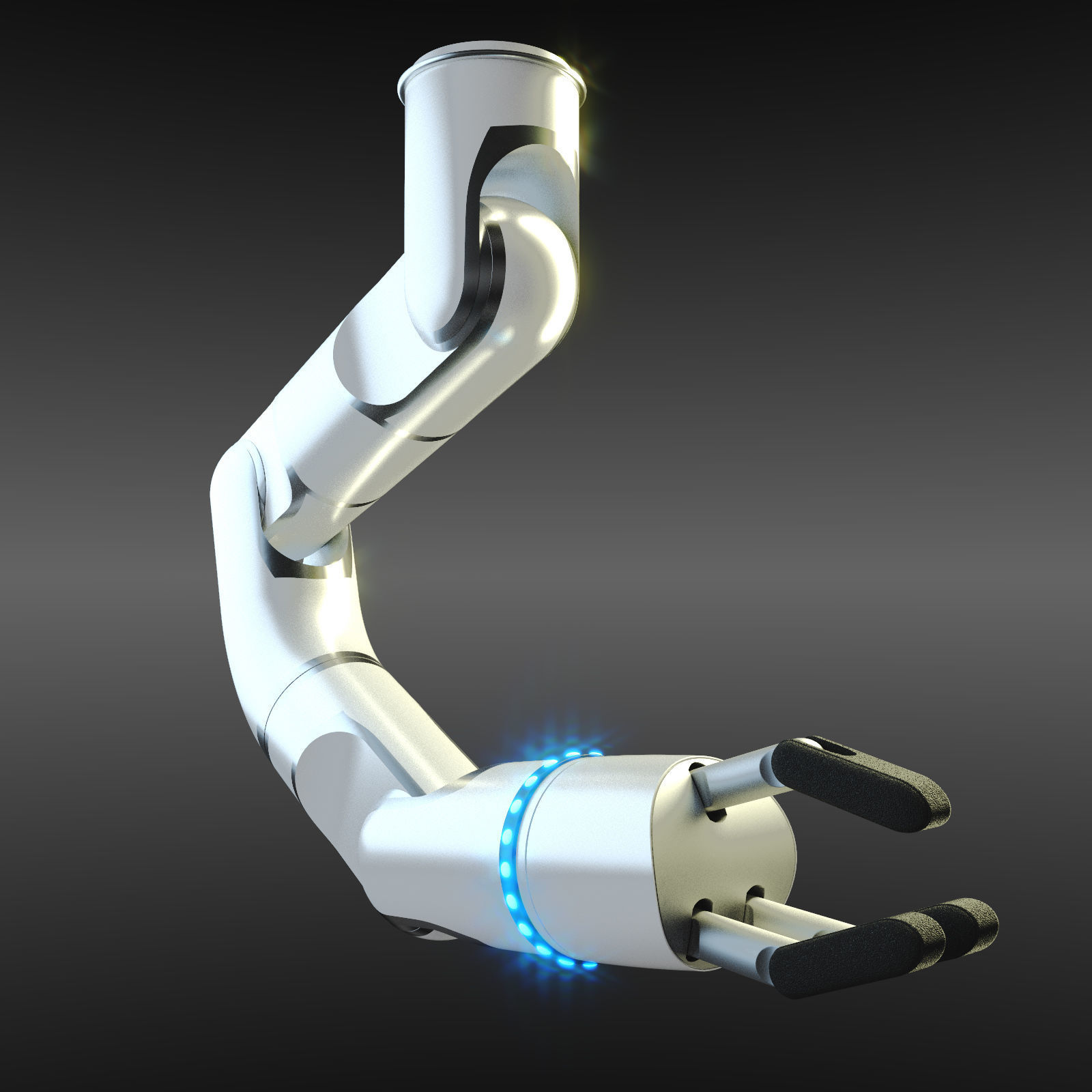 Robotic Arm Rigged 3D model rigged | CGTrader
