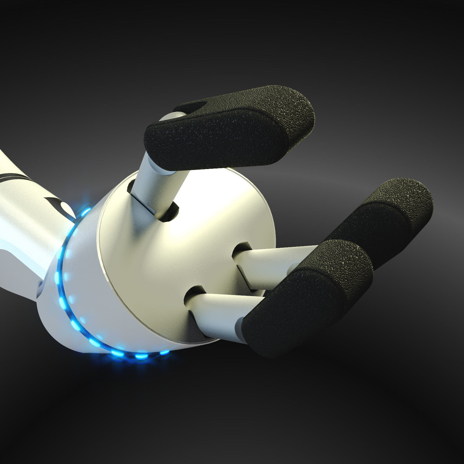 Robotic Arm Rigged 3D model rigged | CGTrader