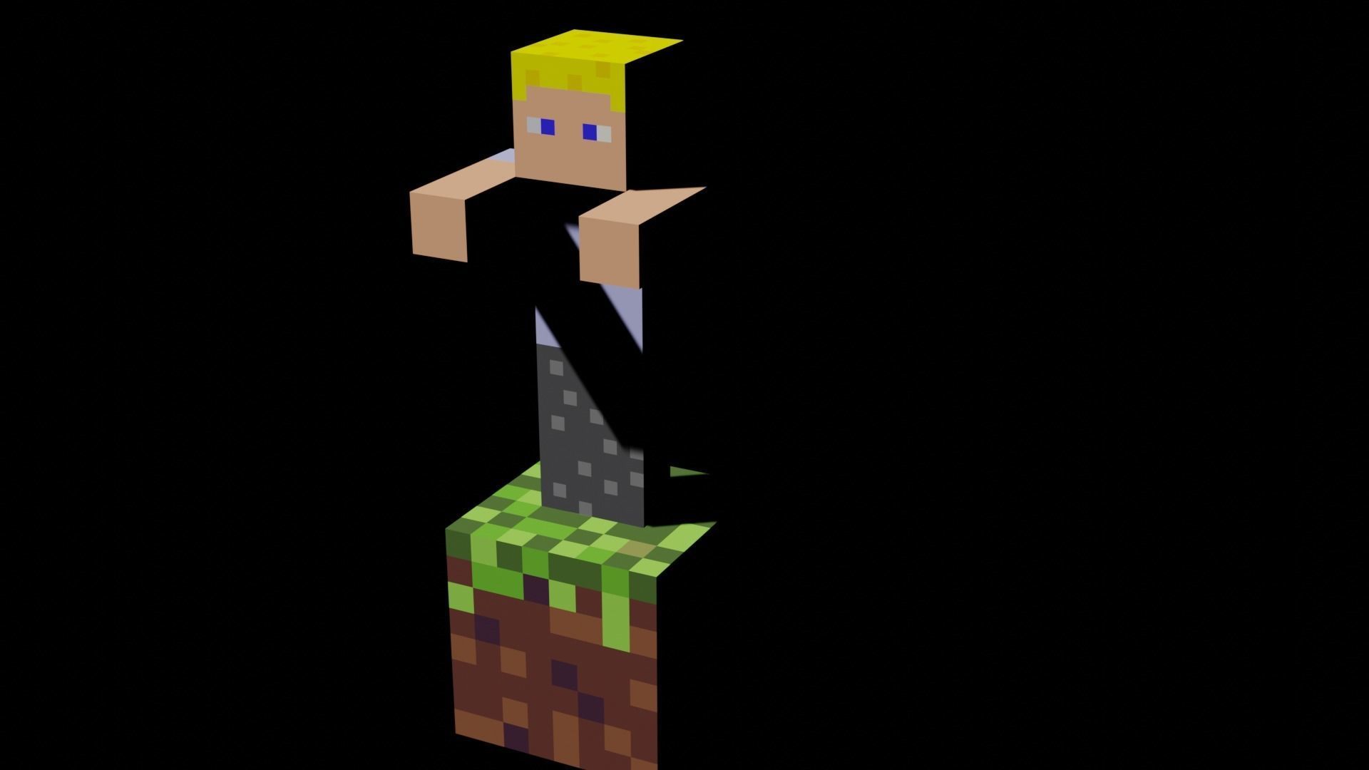 Minecraft model character free 3D model animated rigged | CGTrader