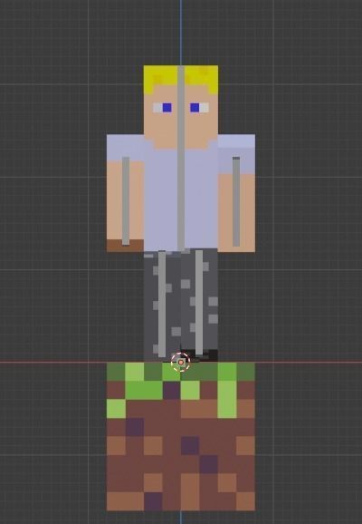 Minecraft model character free 3D model animated rigged | CGTrader