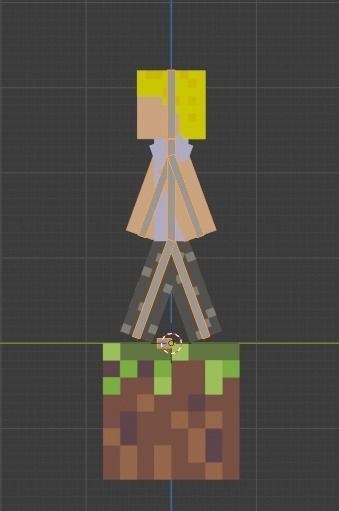 Minecraft model character free 3D model animated rigged | CGTrader