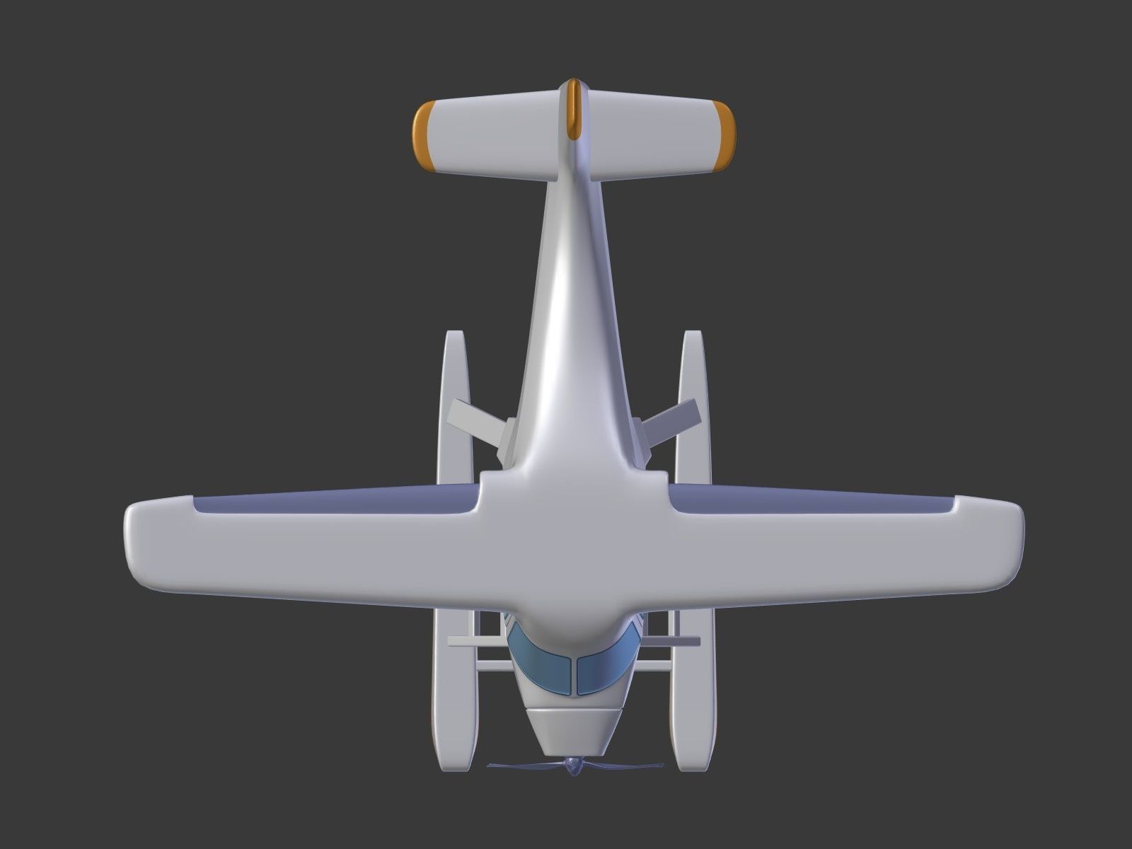 3D model Cartoon Sea Plane - Seaplane VR / AR / low-poly | CGTrader
