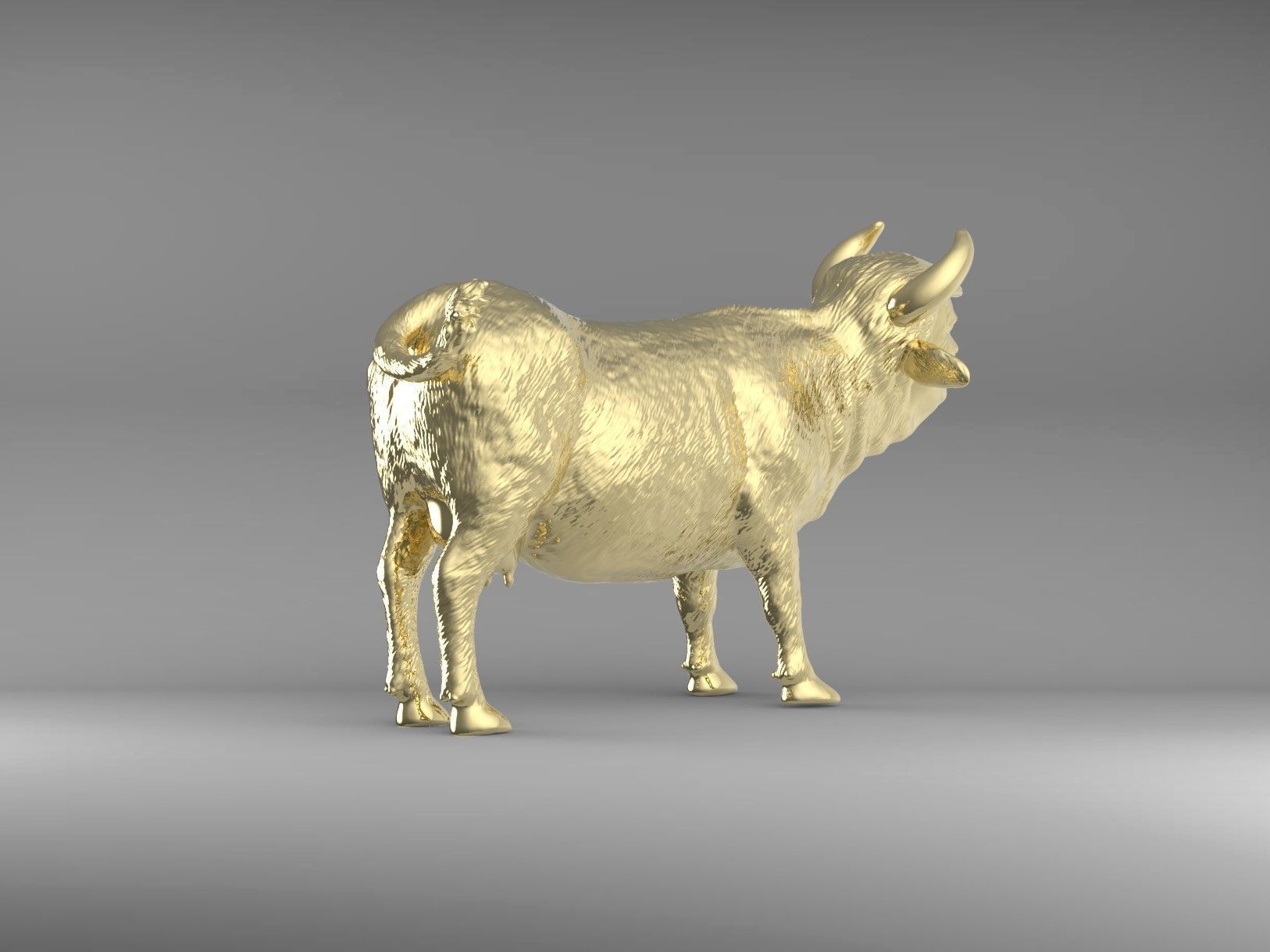 Donald Trump Golden Calf Cow 3D model 3D printable | CGTrader