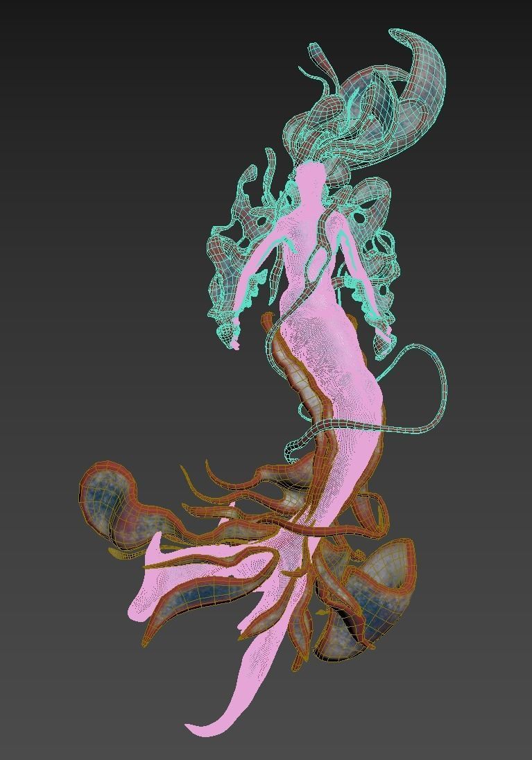 Mermaid 3D model | CGTrader