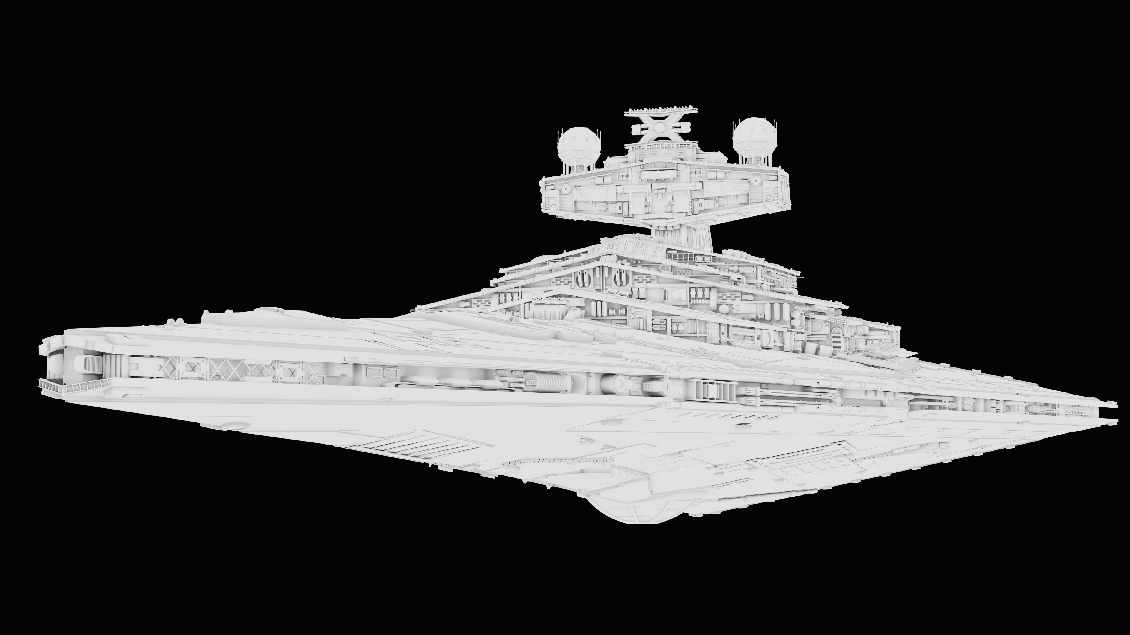 Imperial I-Class Star Destroyer 3D model rigged | CGTrader