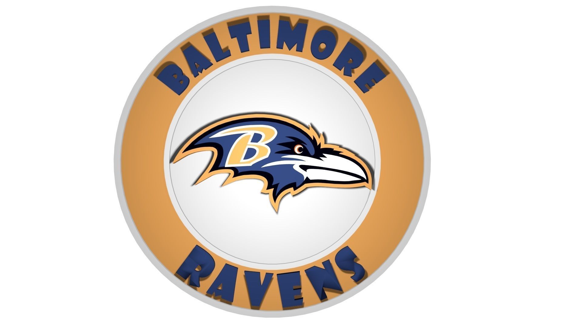 Baltimore Ravens logo 3D model | CGTrader