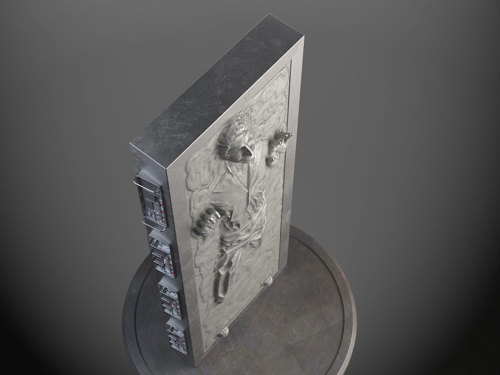 Star Wars Han Solo in Carbonite 3D model | CGTrader