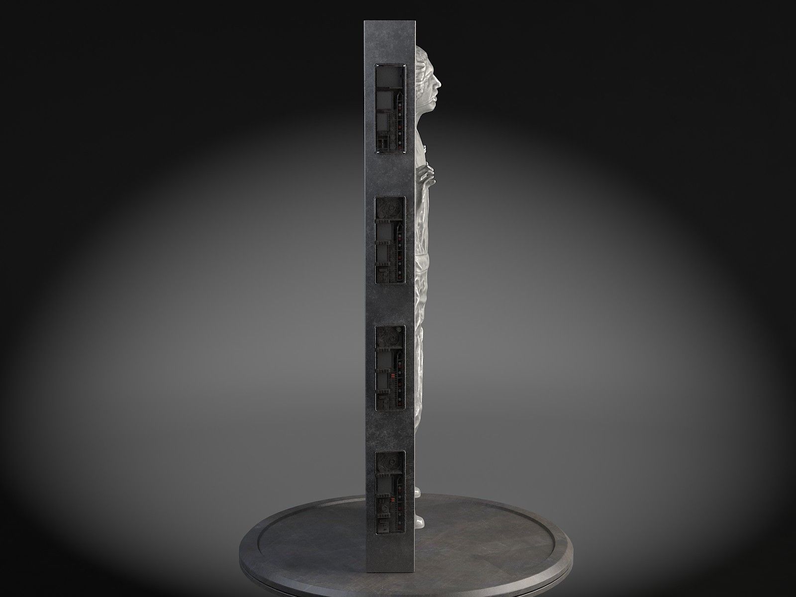 Star Wars Han Solo in Carbonite 3D model | CGTrader