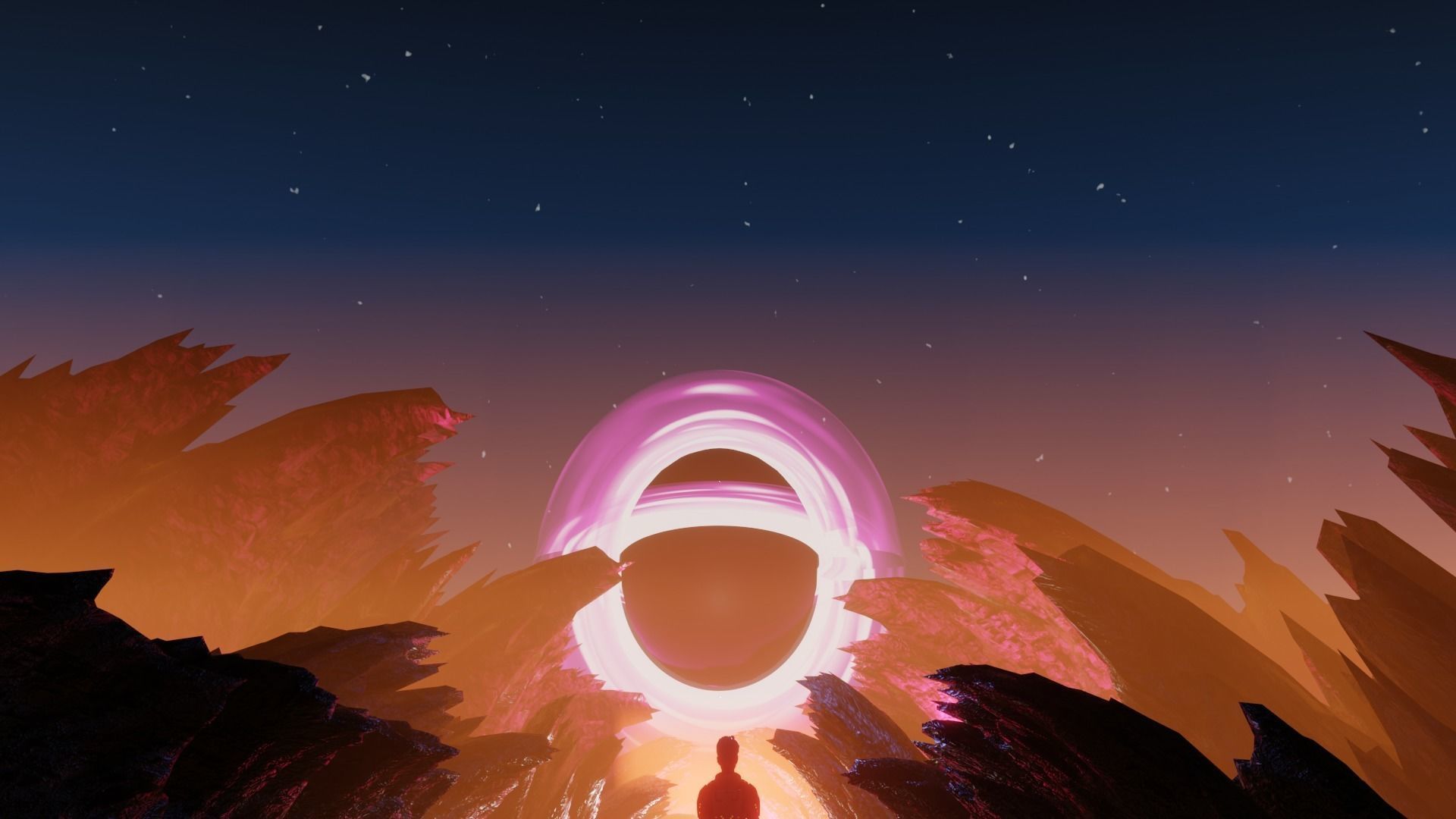 epic black hole scene blender project 3D model | CGTrader