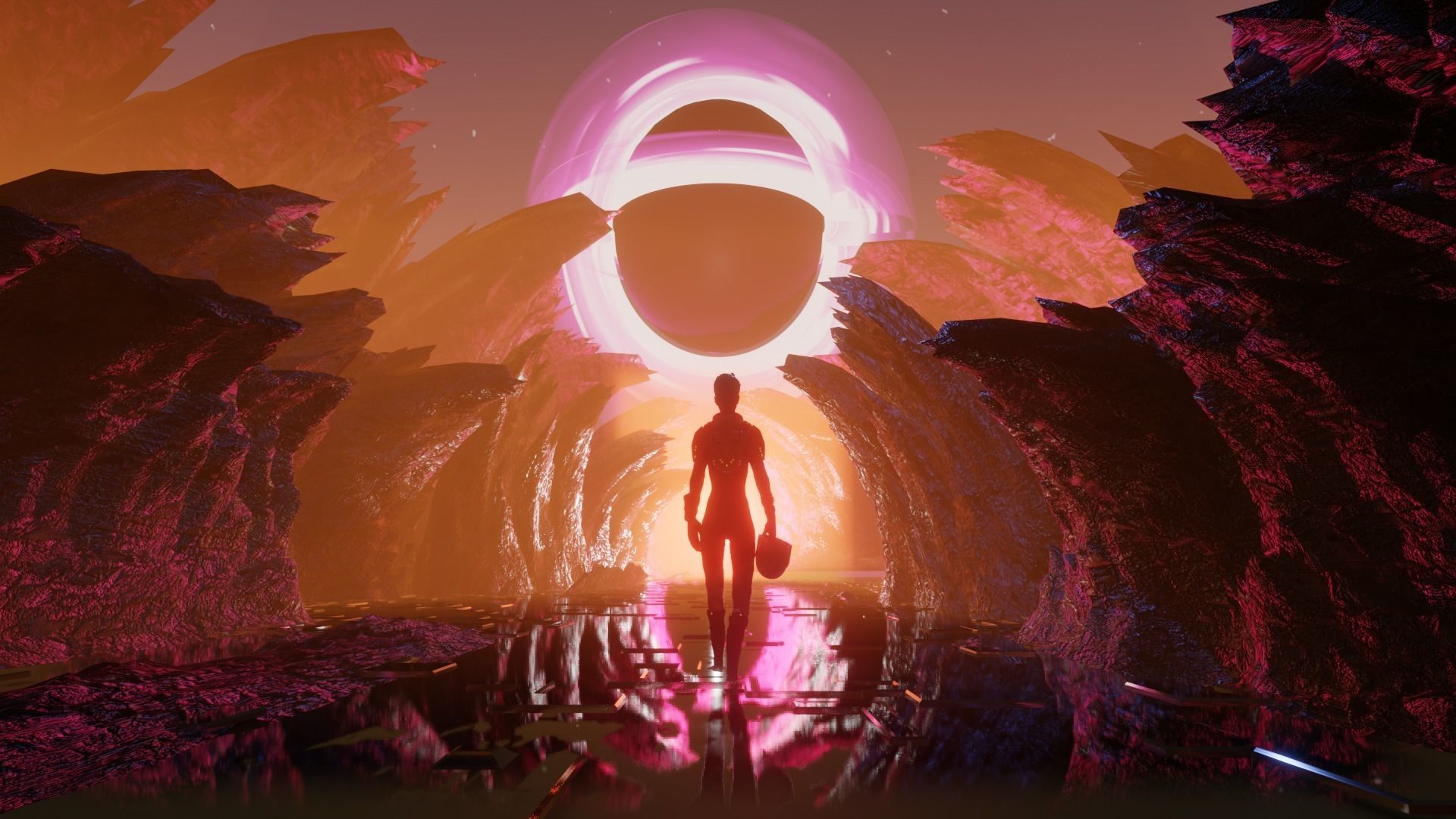 epic black hole scene blender project 3D model | CGTrader