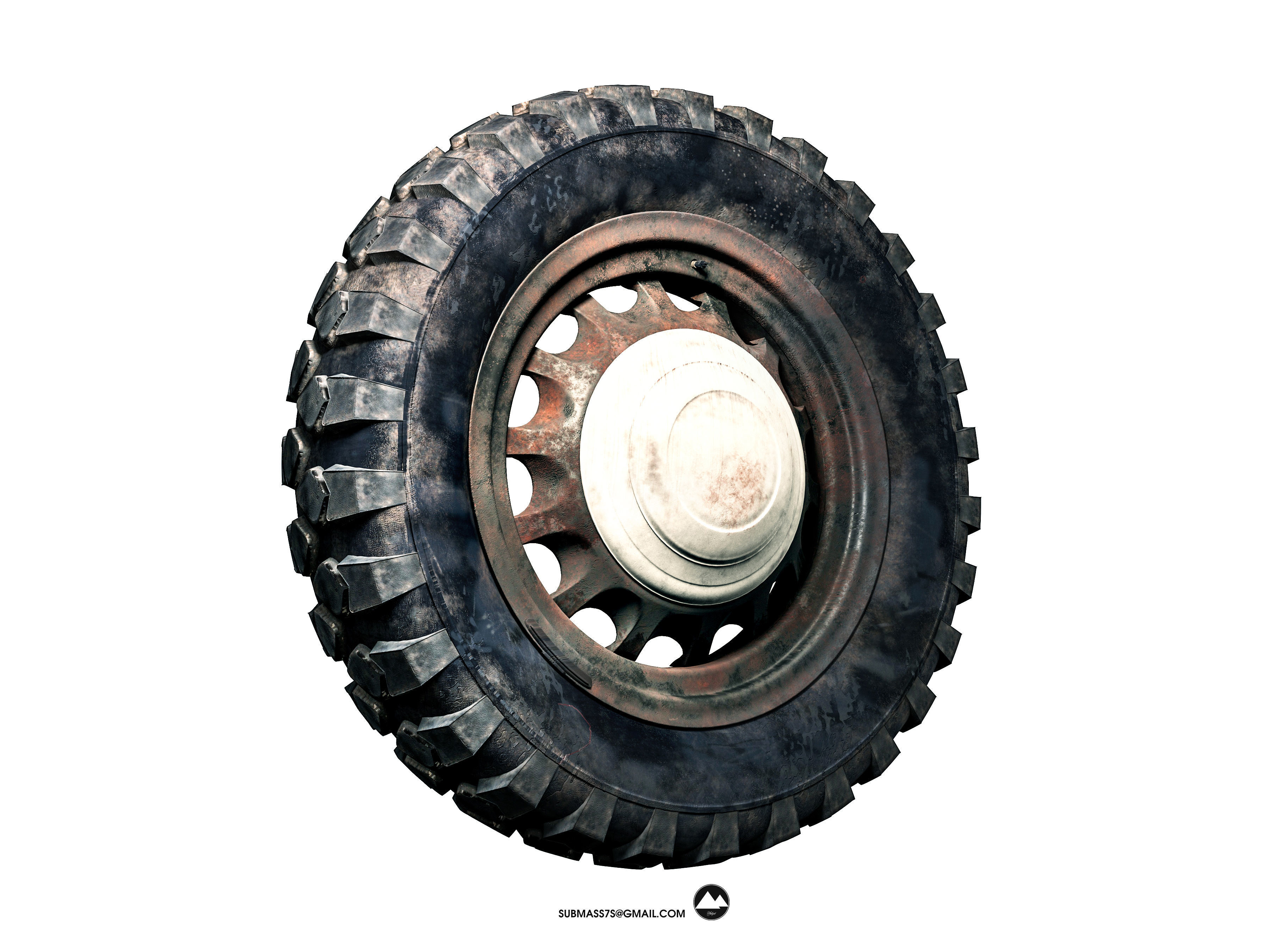 Tyre disk 3D model | CGTrader