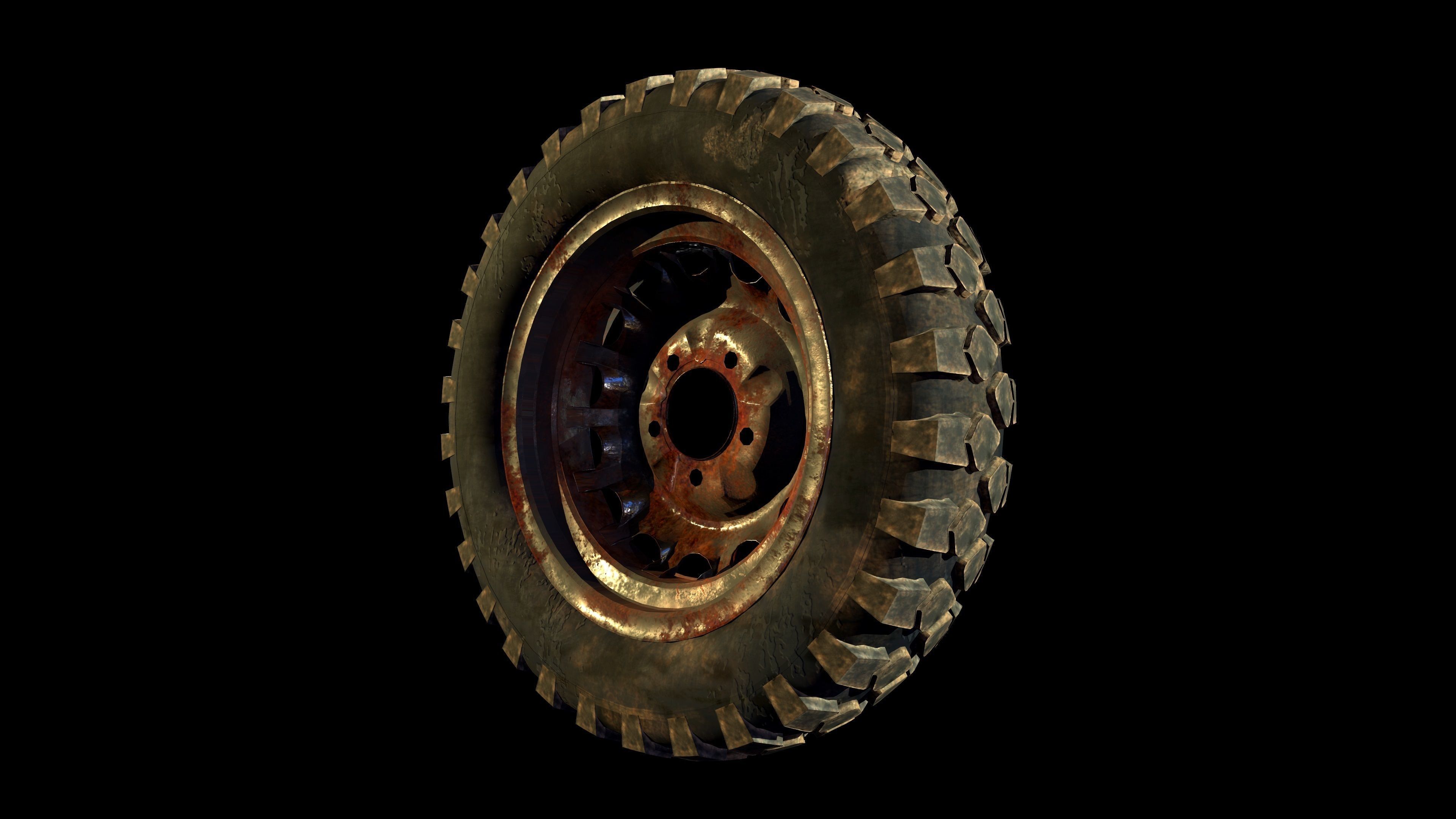 Tyre disk 3D model | CGTrader