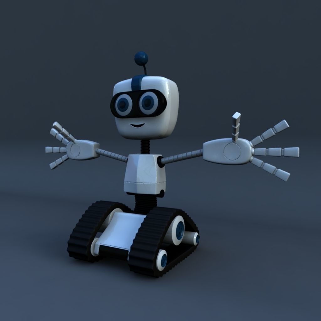 3D model Chain Wheel Robot Model VR / AR / low-poly | CGTrader