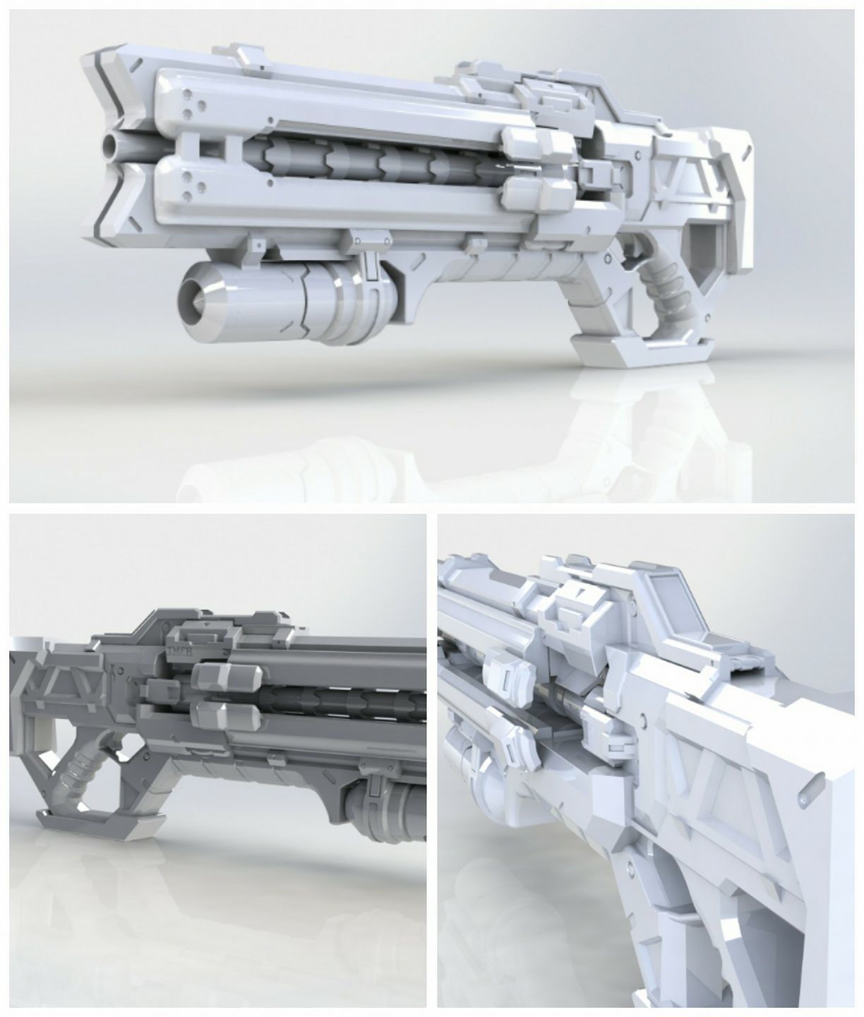 Soldier 76 Heavy Pulse Rifle 3D Model - Overwatch 3D model 3D printable ...