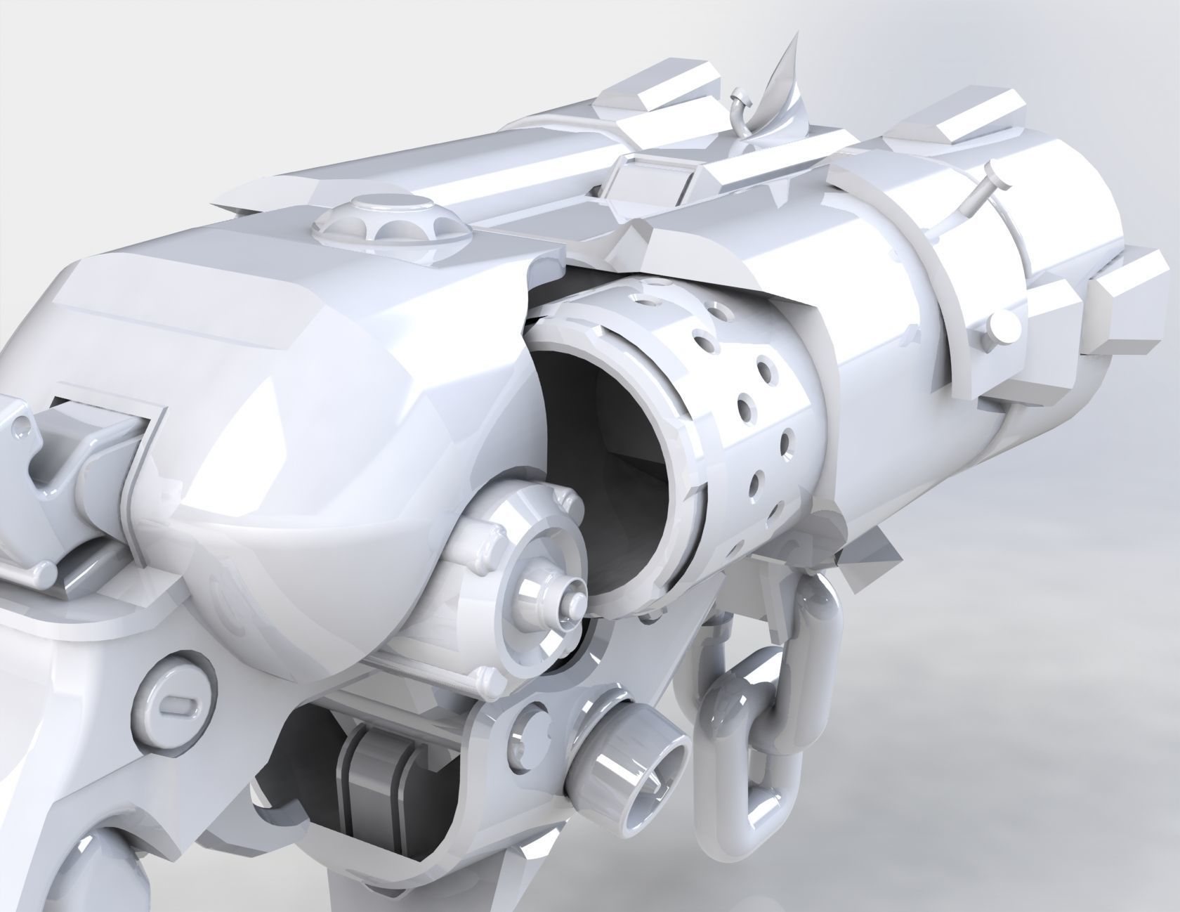 Roadhog Scrap Gun 3D Model Overwatch 3D model 3D printable | CGTrader